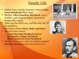 John Steinbeck Sisters