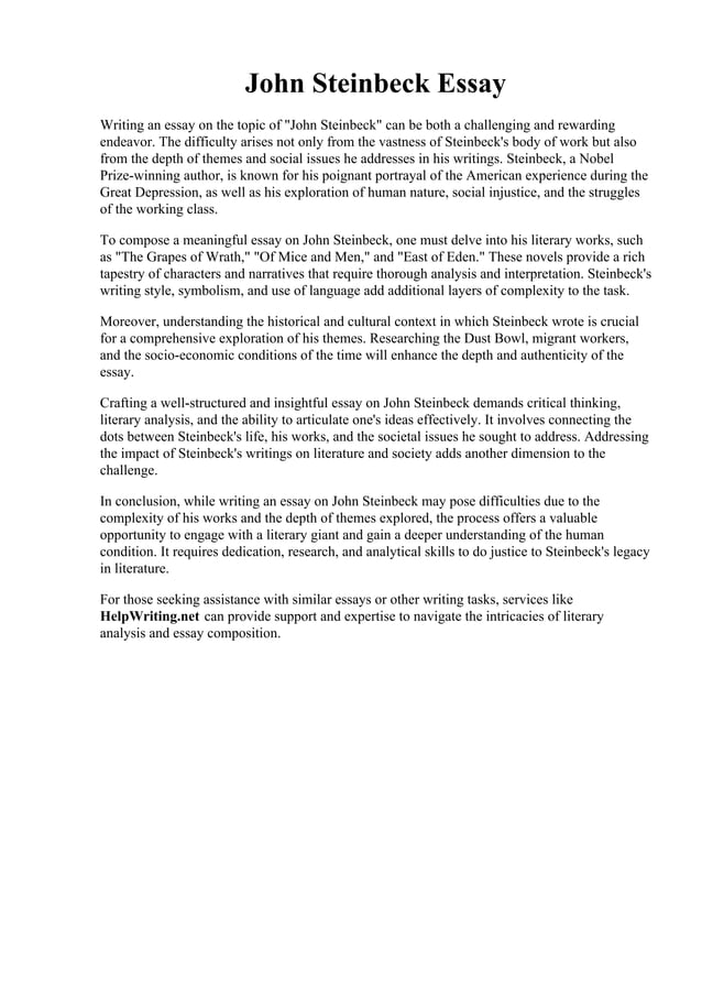John Steinbeck Essay.pdf