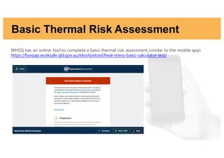 Use of Heat Stress Phone Apps | PDF