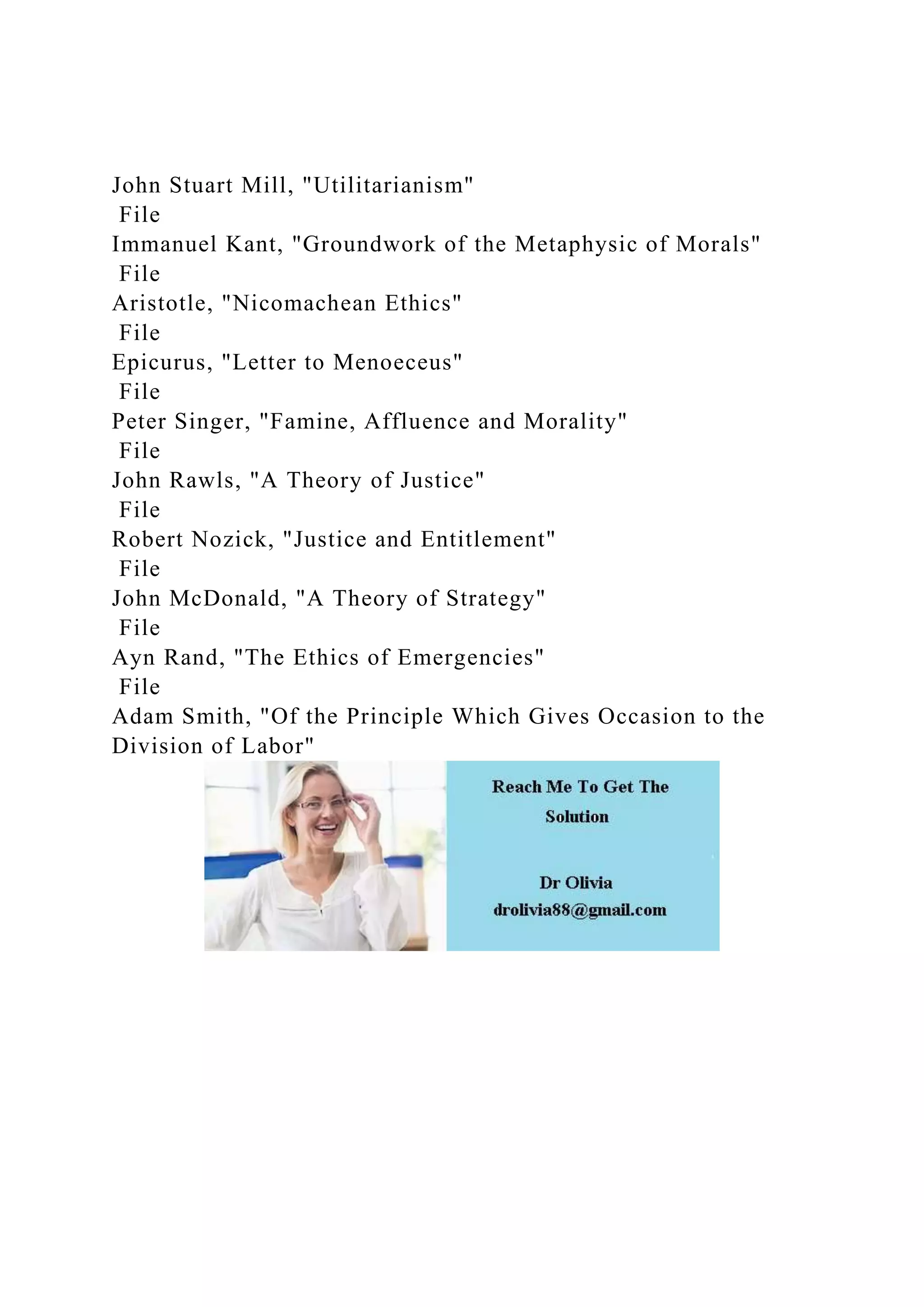 John Stuart Mill, Utilitarianism FileImmanuel Kant, Groundw.docx