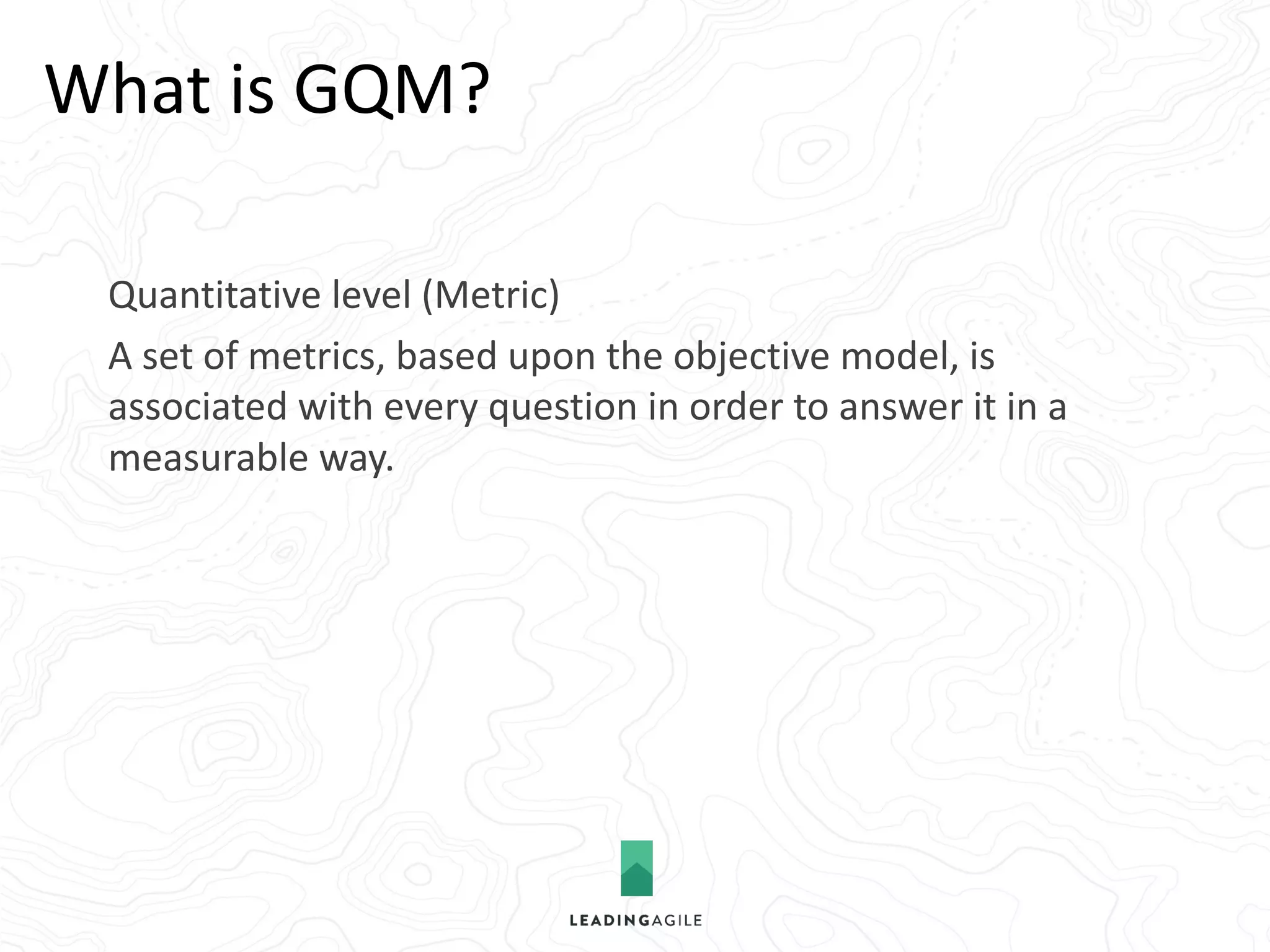 Agile Analytics: A GQM Approach to Enterprise Metrics | PDF