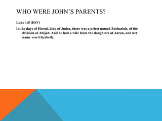 John the baptist | PPTX