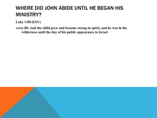 John the baptist | PPTX