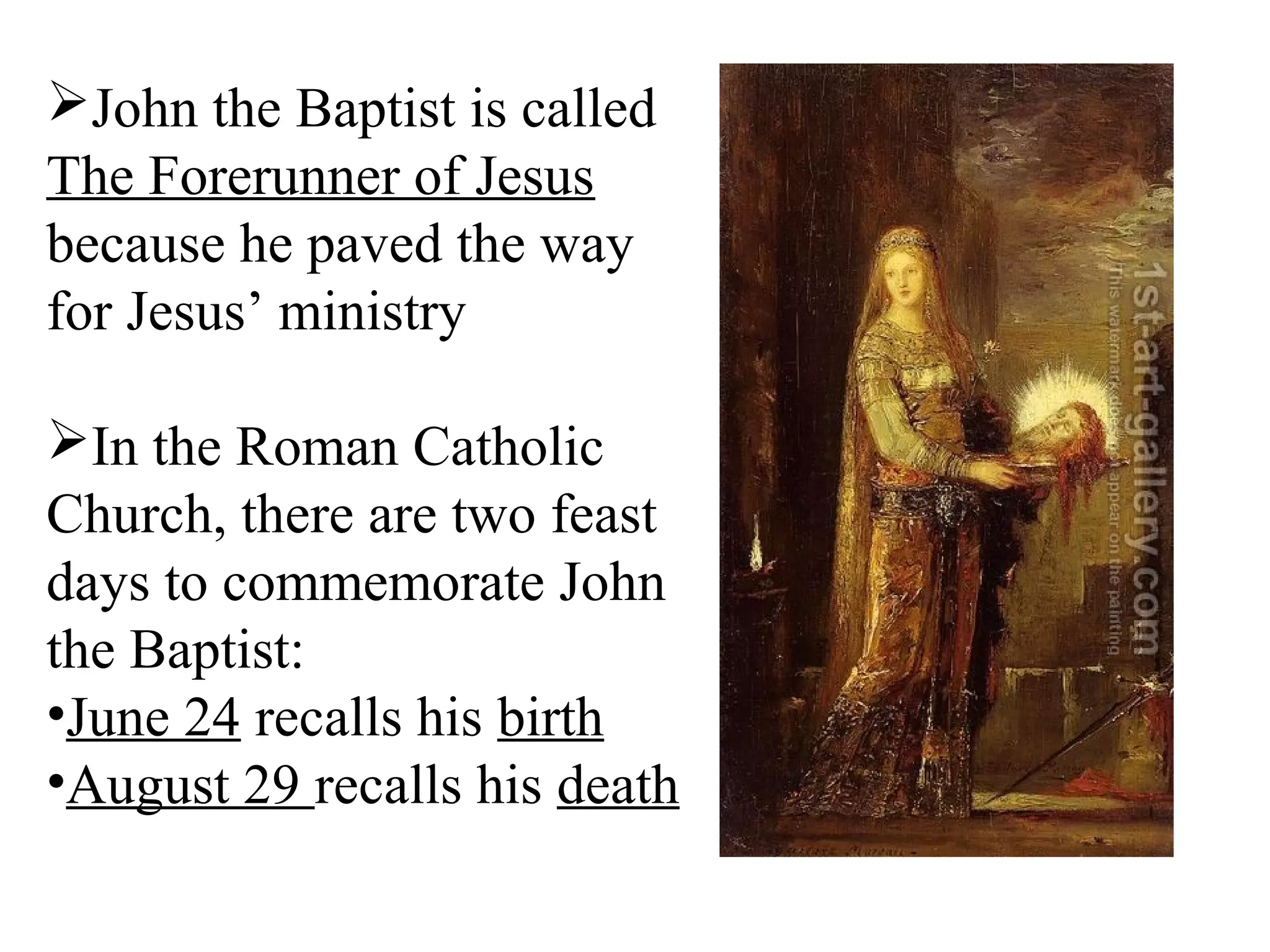 John the baptist revised | PPT