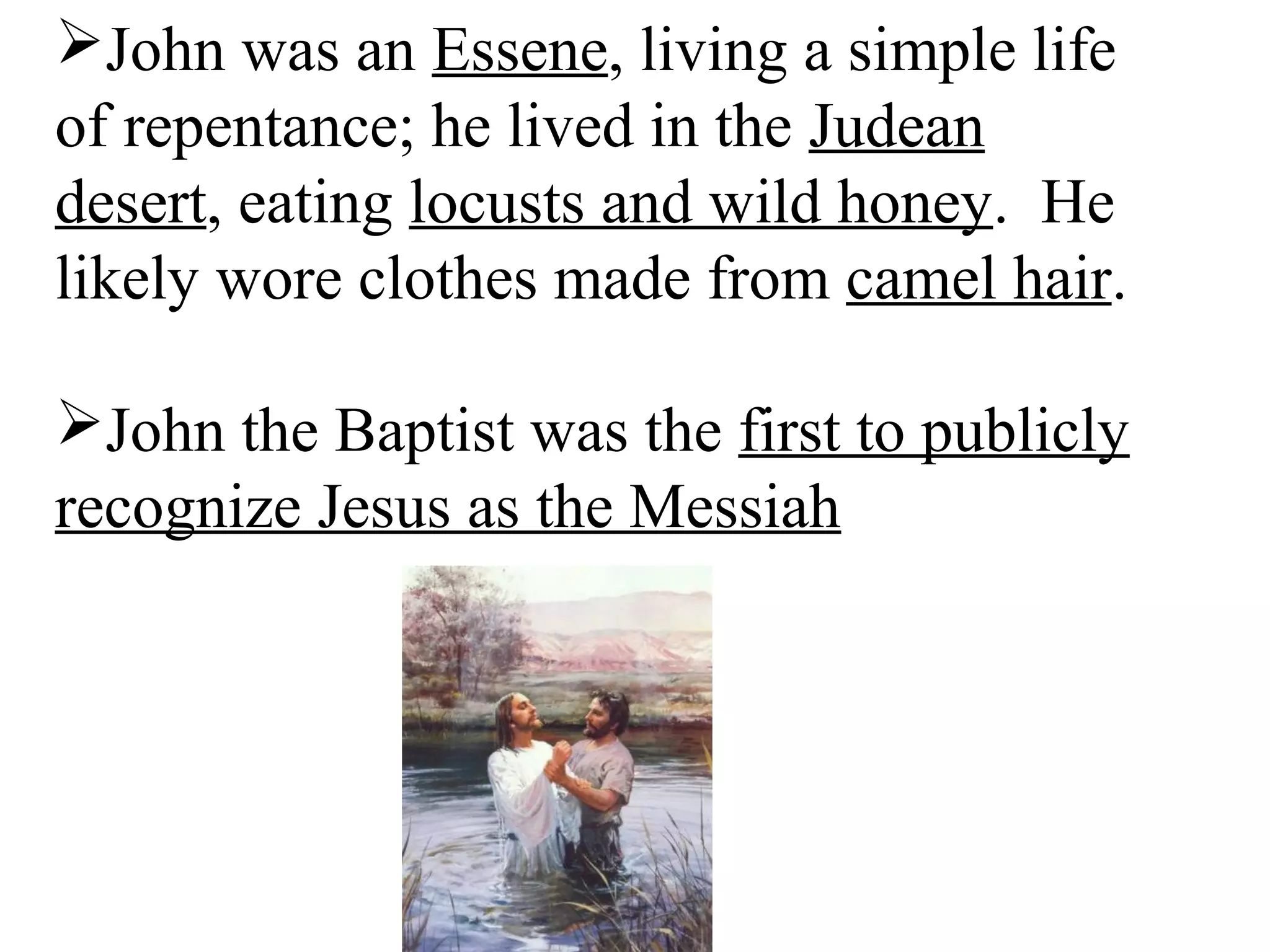 John the baptist revised | PPT