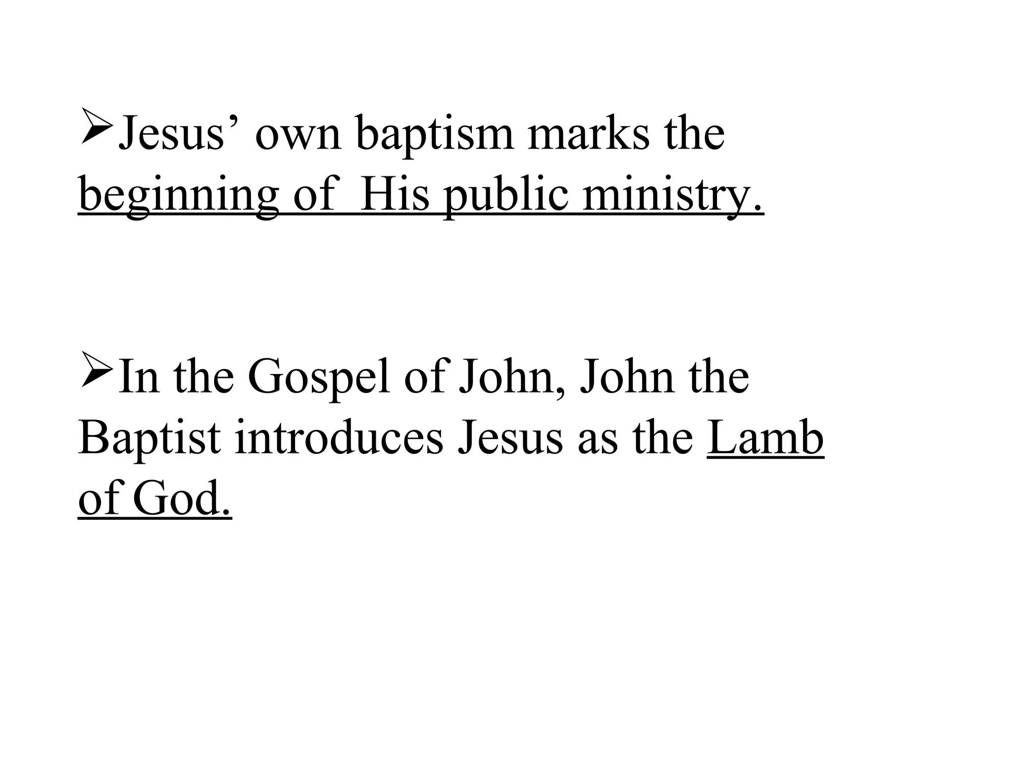 John the baptist revised | PPT