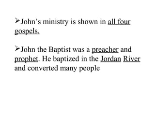 John the baptist revised | PPT
