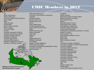 Opportunities for Innovation, presented by John Thompson at 2013 CMIC ...