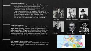 John Utzon architect ppt his journey too | PPTX