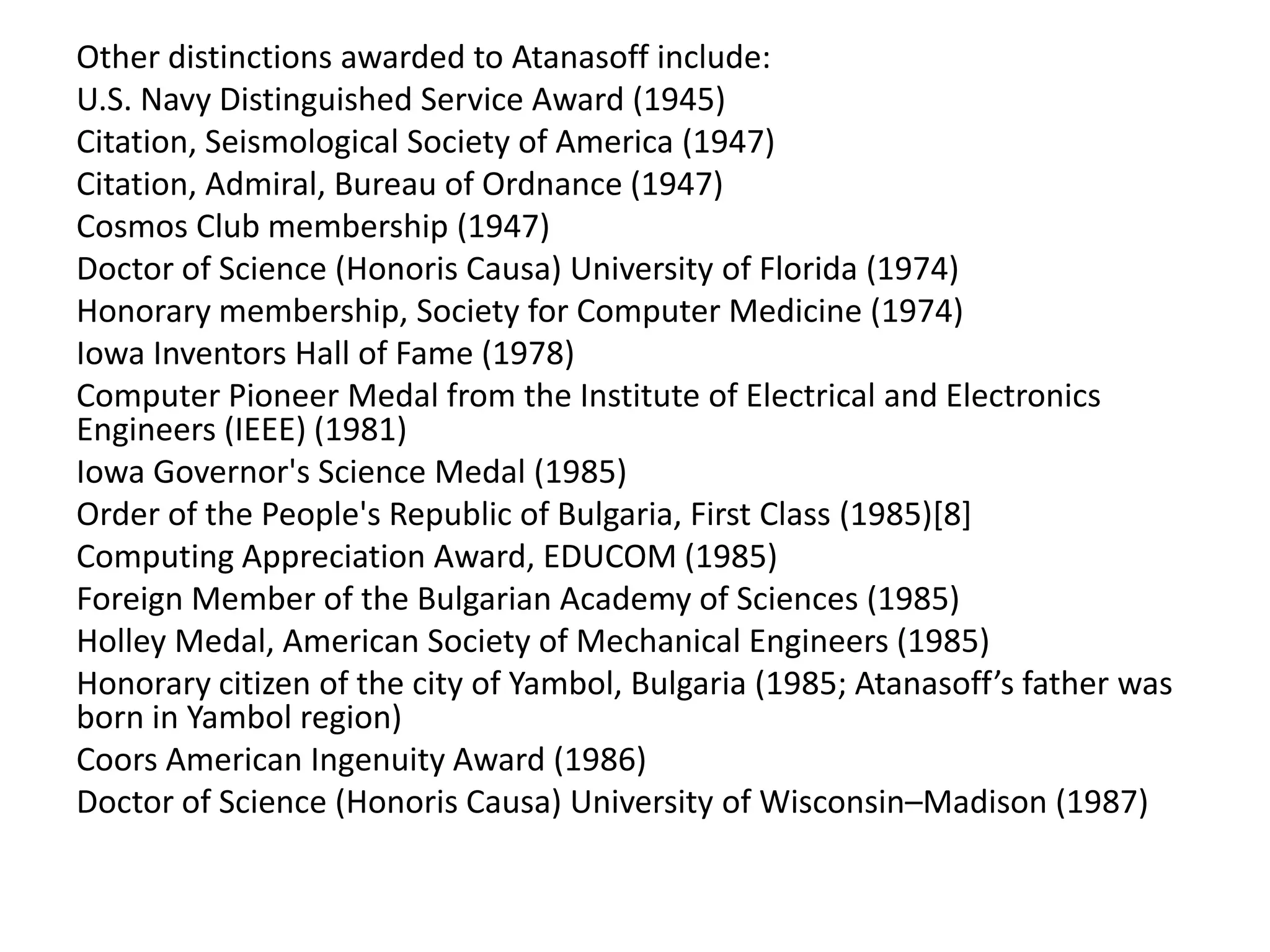 John vincent atanasoff | PPTX