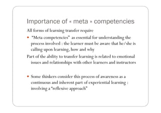 John ward learning transfer in internships | PPT