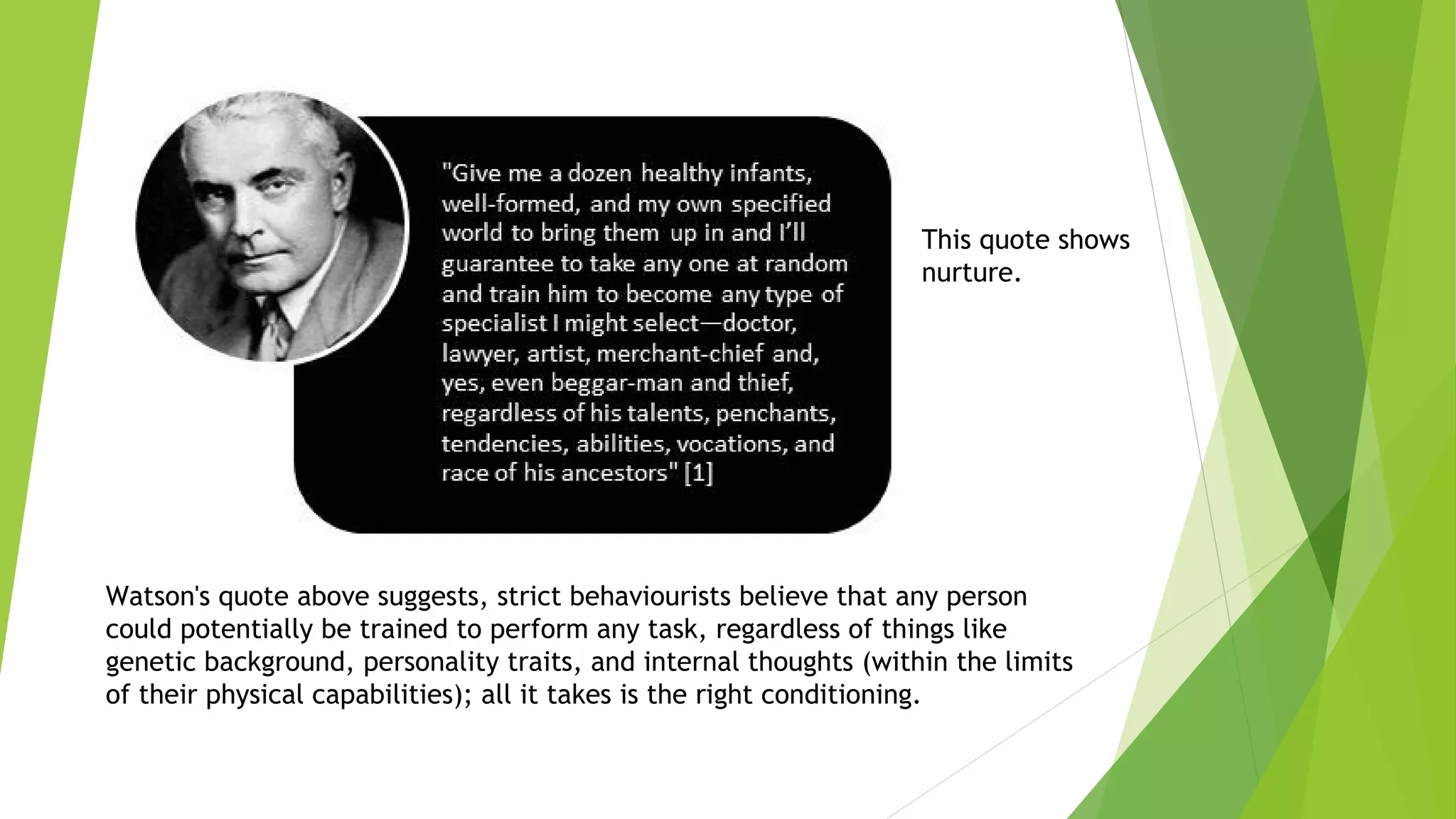 John watson theories - Sarah | PPT