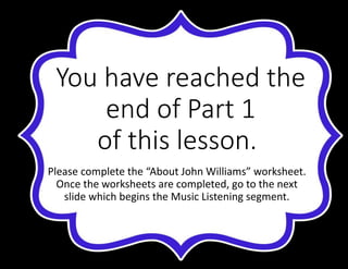 John williams Music in the movies | PPSX