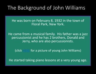 John williams Music in the movies | PPSX
