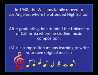 John williams Music in the movies | PPSX