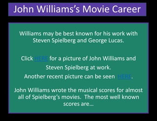 John williams Music in the movies | PPSX