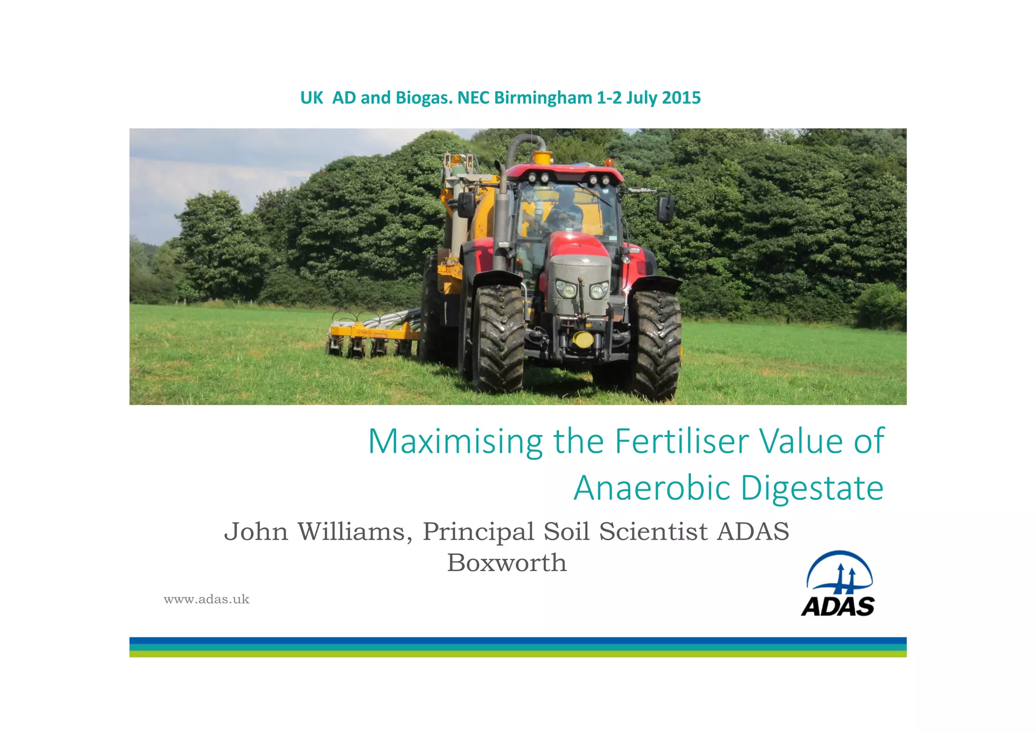 John Williams, ADAS UK | PPT