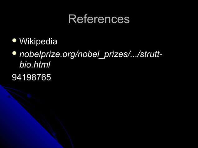 John william strutt, 3rd baron rayleigh | PPT | Physics | Science