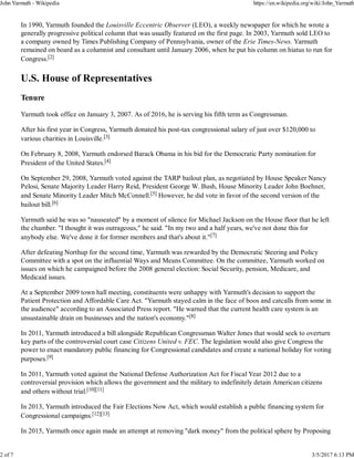 John yarmuth wikipedia(highlighted) | PDF