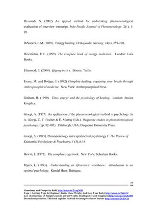 JOHREI ENERGY HEALERS’ HEALING EXPERIENCES | PDF