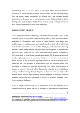 JOHREI ENERGY HEALERS’ HEALING EXPERIENCES | PDF