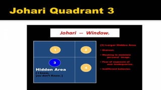 Johari window introduction to identifying the personality attributes | PPT