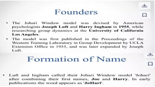 Johari window introduction to identifying the personality attributes | PPT