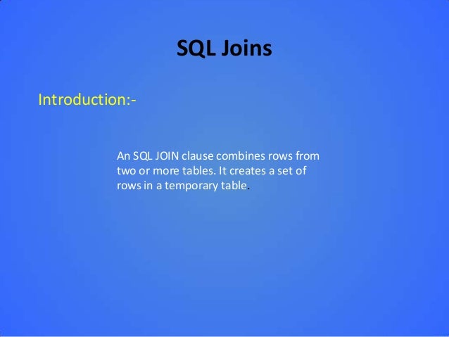 SQL JOIN