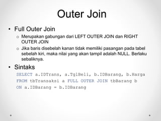 Database Introduction - Join Query | PPT