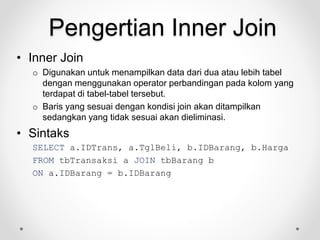 Database Introduction - Join Query | PPT