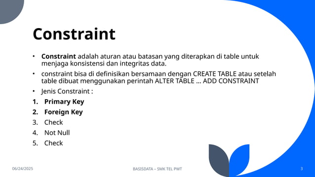 Materi Lengkap Relational Database Management System (RDBMS) | PPTX