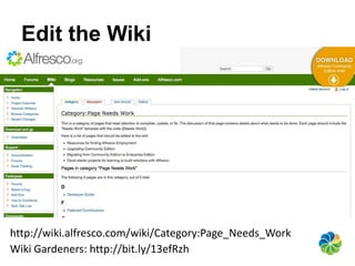 Join the Alfresco community | PPT