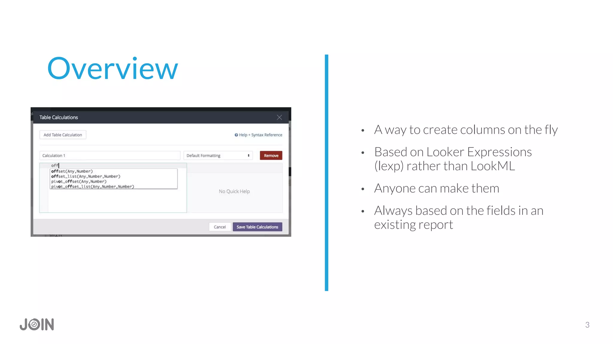 Join 2017_Deep Dive_Table Calculations 101 | PPT