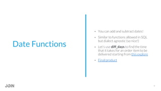 Join 2017_Deep Dive_Table Calculations 101 | PPT | Free Download