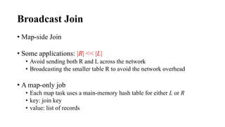 Join algorithm in MapReduce | PPTX