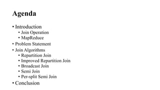 Join algorithm in MapReduce | PPTX