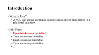 Join algorithm in MapReduce | PPTX