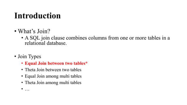 Join algorithm in MapReduce | PPTX