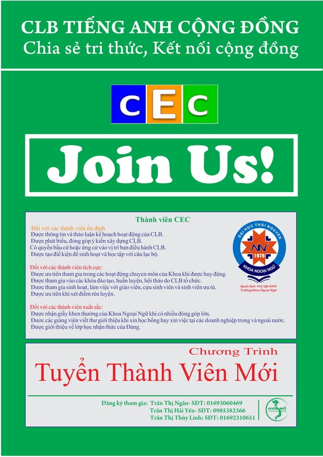 Join Us CEC | PDF