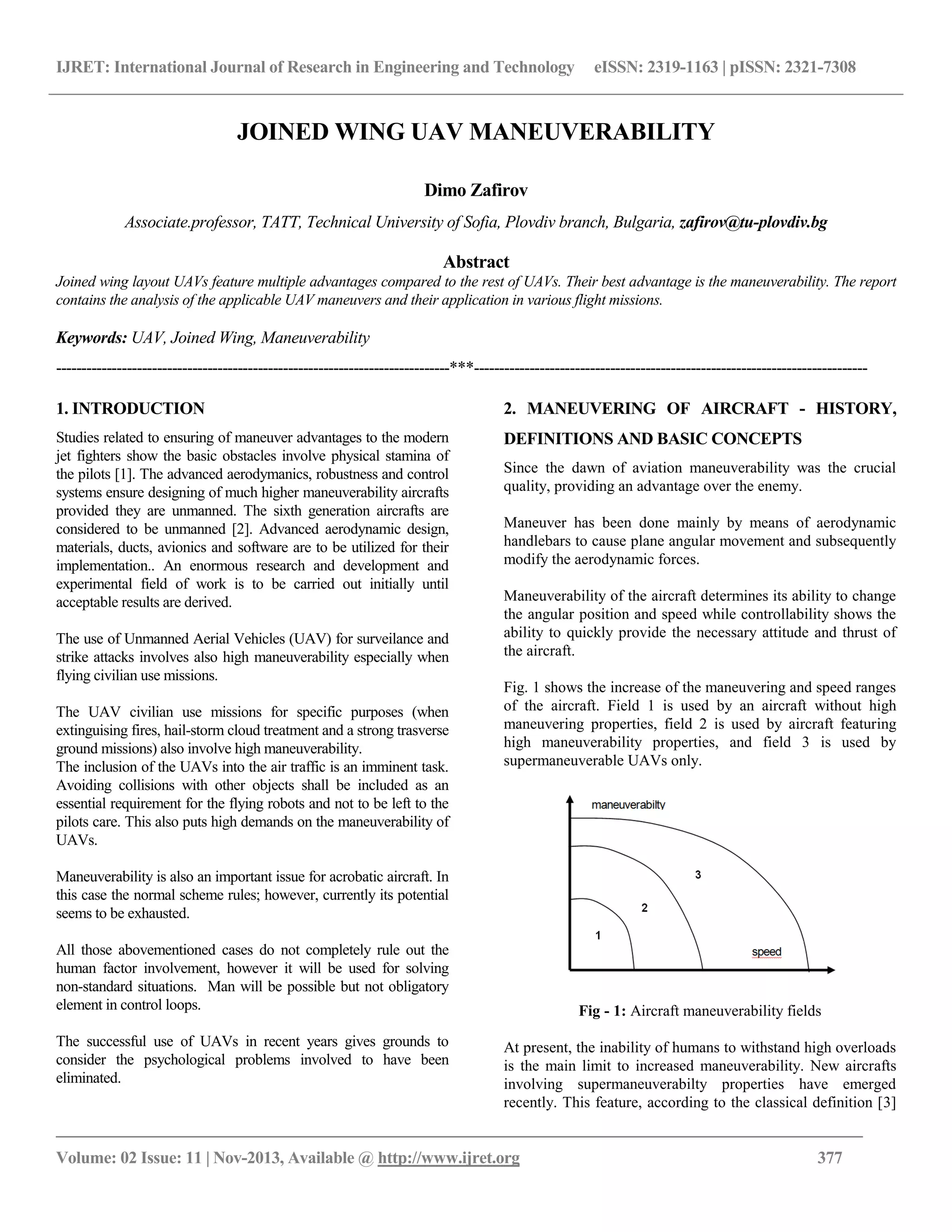 Joined wing uav maneuverability | PDF
