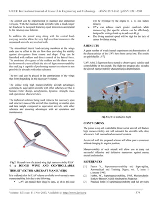 Joined wing uav maneuverability | PDF