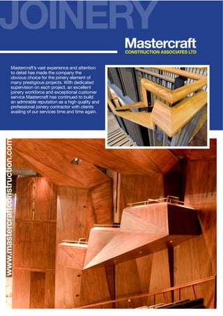 Joinery. Some of our recent prestige projects. | PDF | Construction Industry | Industries