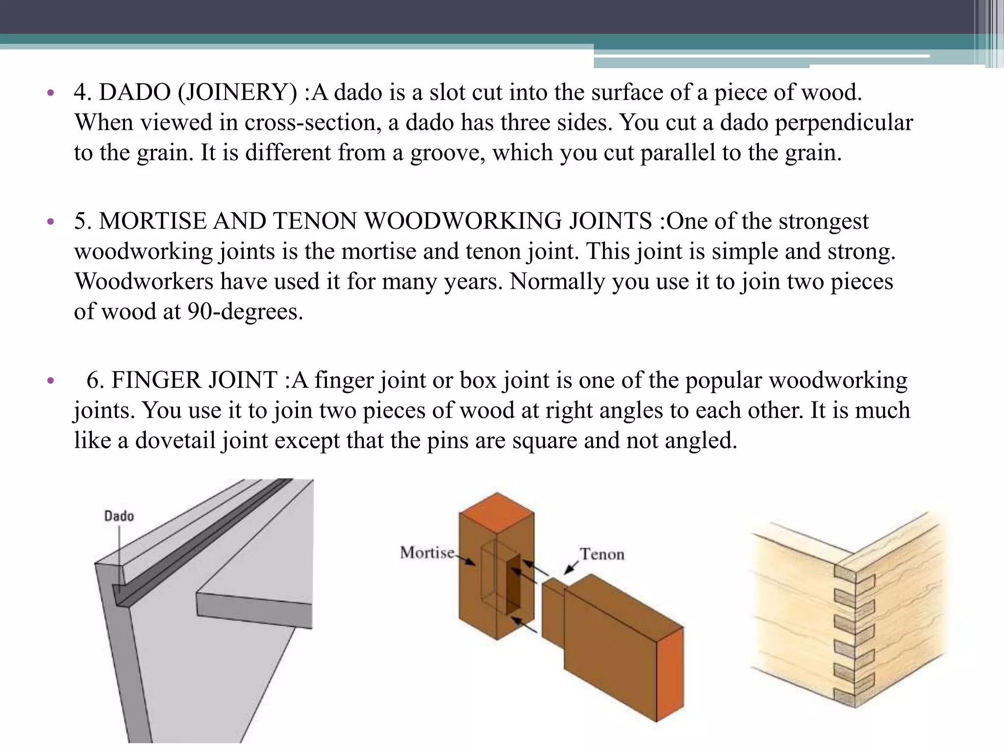 Joinery and process | PPTX