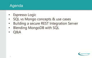 Integrate MongoDB & SQL data with a single REST API | PPT