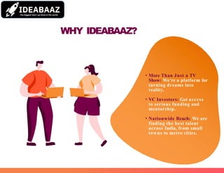 Join IdeaBaaz for Innovative Startup Ideas Funding.pptx