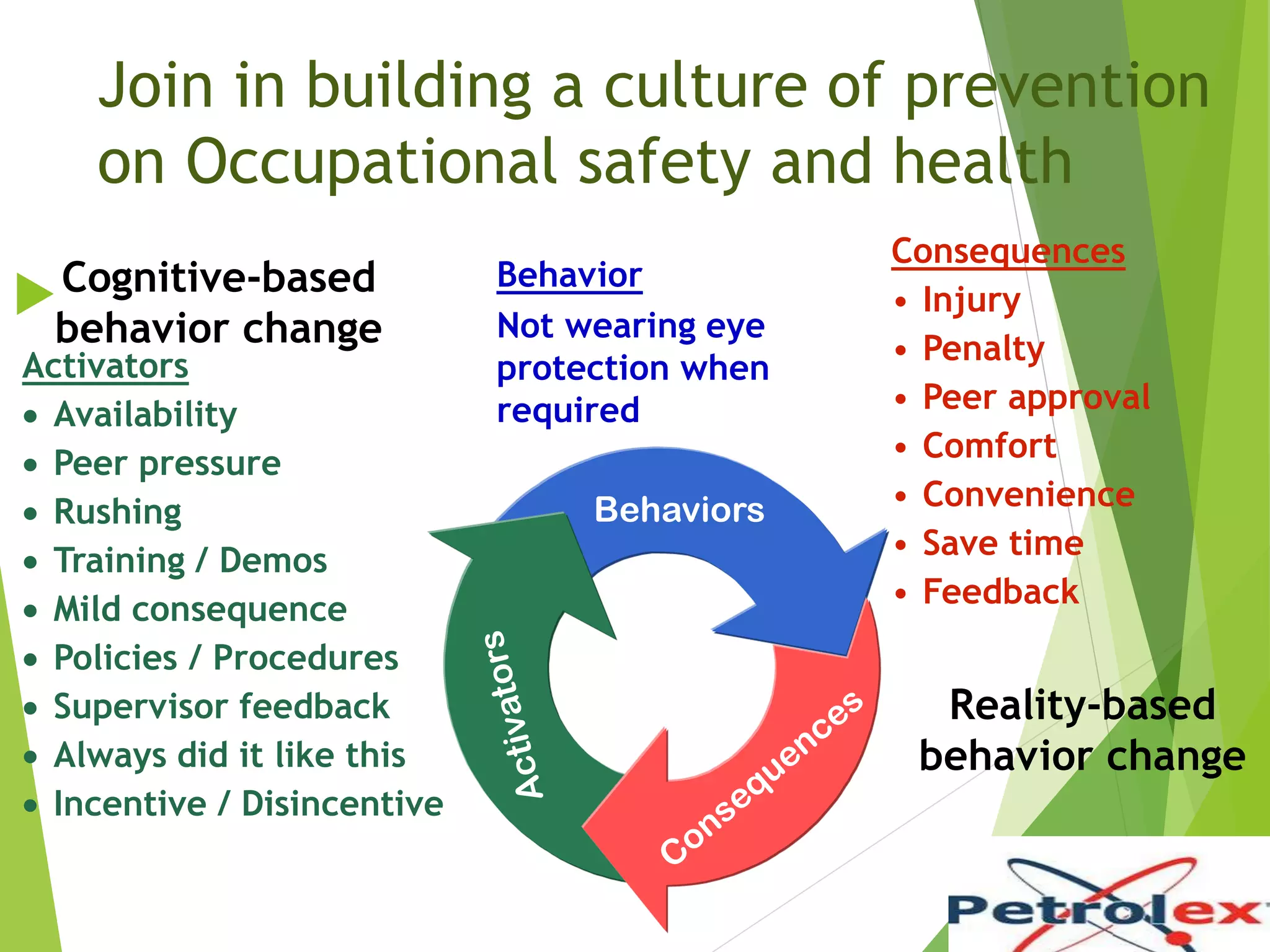 Join in building a culture of prevention on osh | PPT