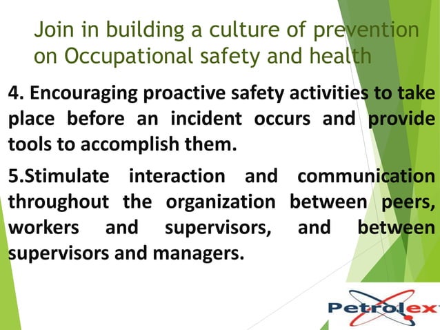 Join in building a culture of prevention on osh | PPT