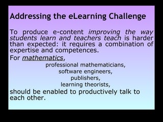Joining Educational Mathematics | PPT