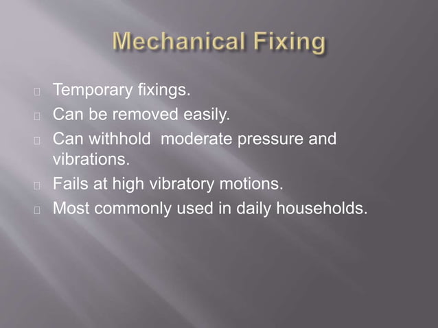 Joining and fixing techniques | PPTX | Home Improvement | Home & Garden