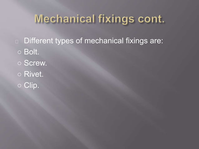 Joining and fixing techniques | PPTX | Home Improvement | Home & Garden